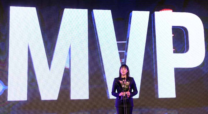 [SW포토]여자농구 MVP는 김단비 | 스포츠 월드